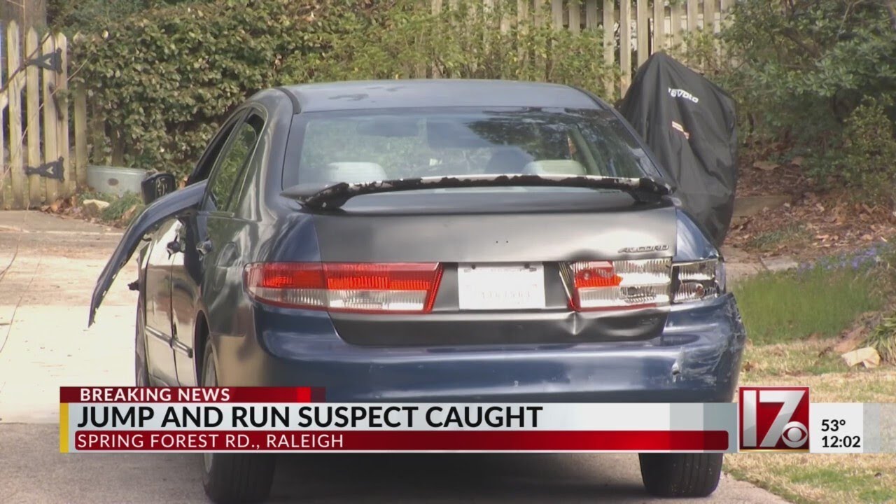 Jump and run suspect caught in Raleigh - YouTube