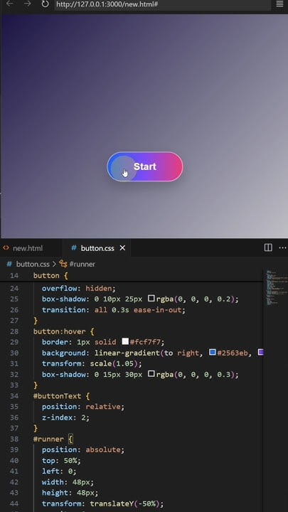 🤯 Micro Css Start Button #coding #frontend #programming #softwaredevelopment #webdevelopment ...