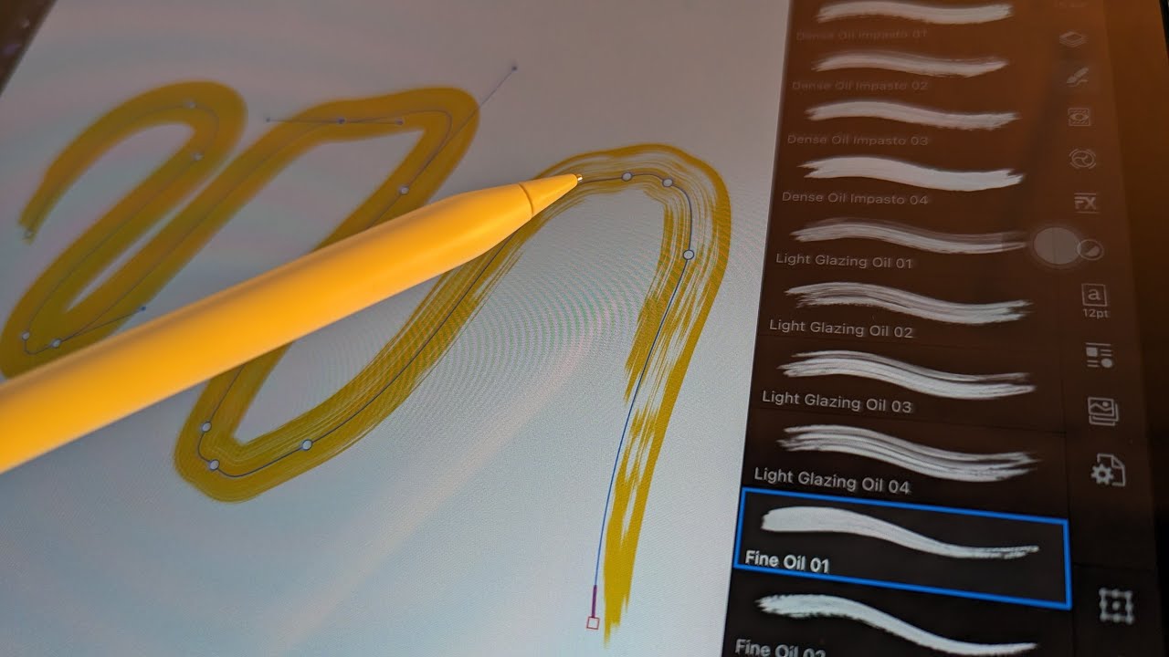 How to Use the Vector Brush Tool on Affinity Designer - Easy iPad Quick ...