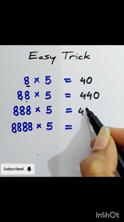 easy trick | math hack | multiplication #maths #easy #tricks #hack #shorts #shortvideo #ytshorts ...