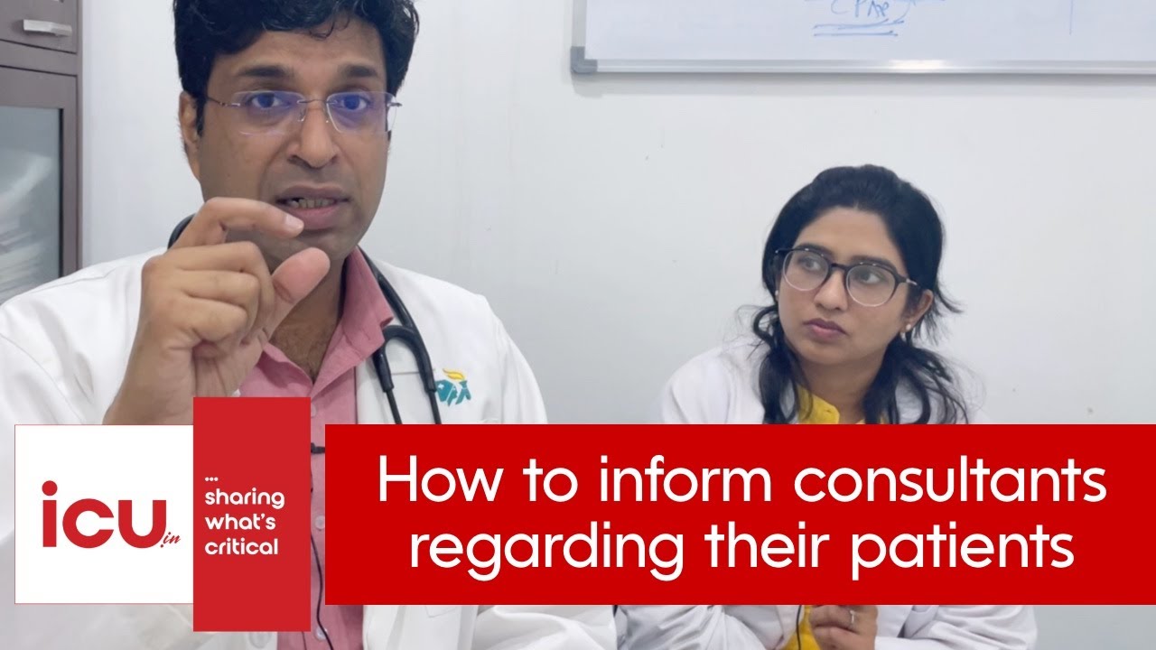 How to inform consultants about their patient; new patient, update on ...