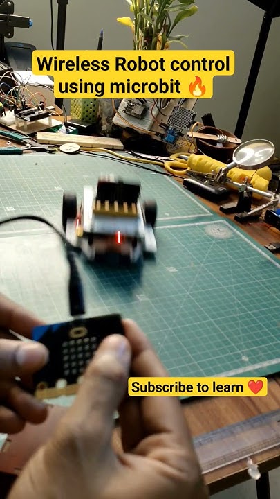 How to make a wireless control robot using the microbit | how to make a robot using MicroBit # ...