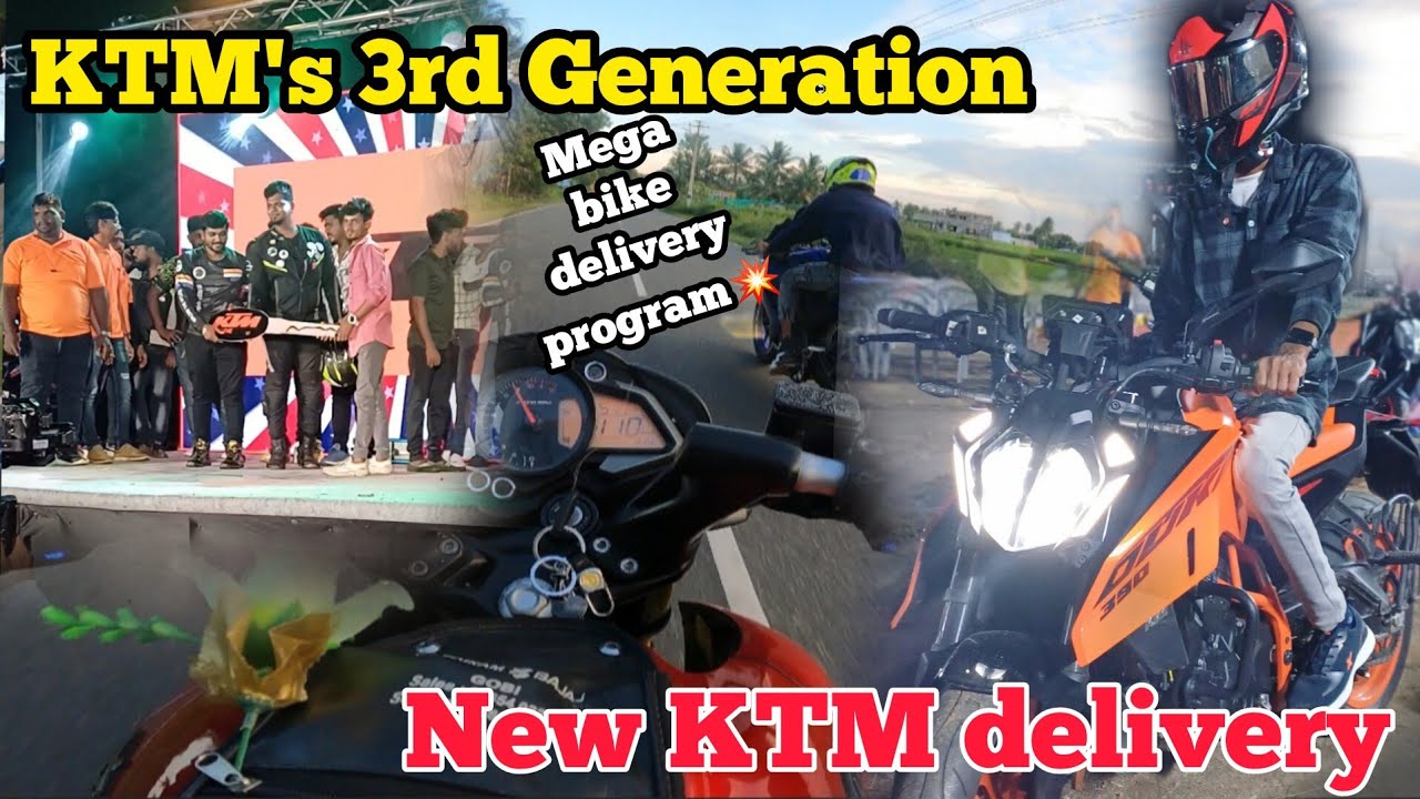 KTM's 3rd Generation| mega bike delivery| 🥰 program💥🔥Worthy ️#motovlog ...