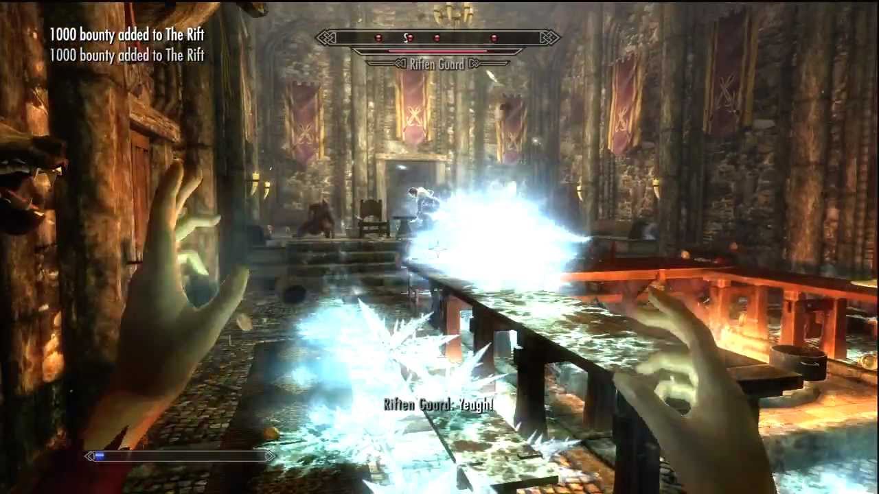 Skyrim - Ice Storm - Adept Destruction Magic Spell - YouTube