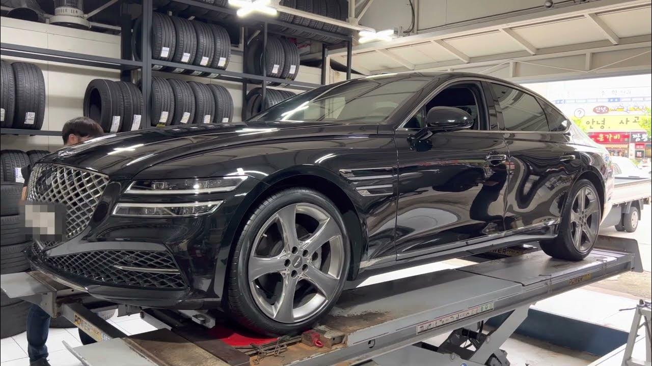 제네시스 G80 타이어 피렐리 피제로 올시즌 플러스 245 40 20인치 275 35 20인치 대전 세종 공주 논산 청주 전주 피렐리 타이어 예일모터스유성 - YouTube