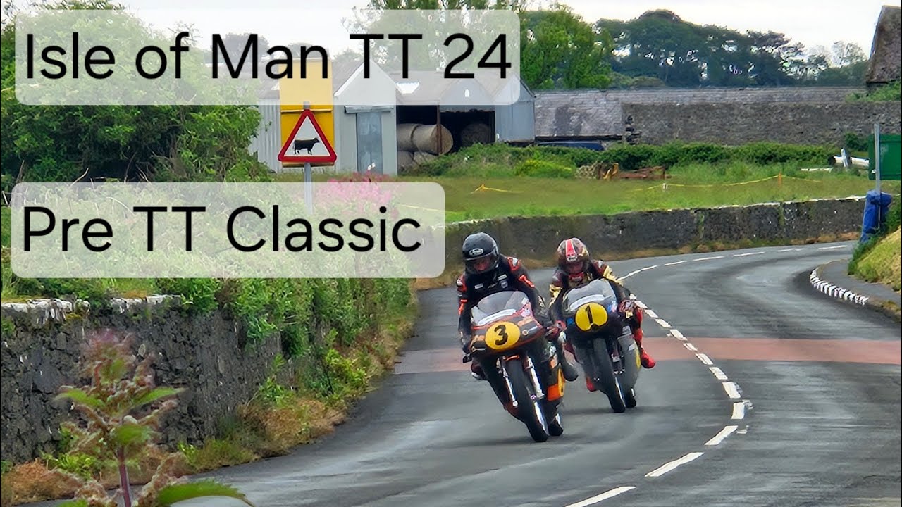 Isle of Man TT 2024, Pre TT Classic race, first lap. - YouTube