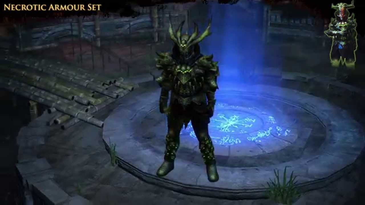 Path of Exile - Necrotic Armour Set - YouTube
