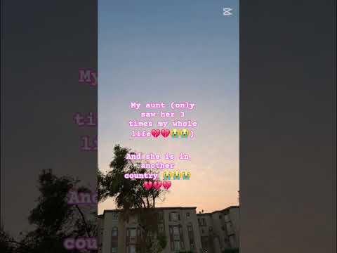 my aunt (and I was crying while making this) #bestauntieintheworld #sad