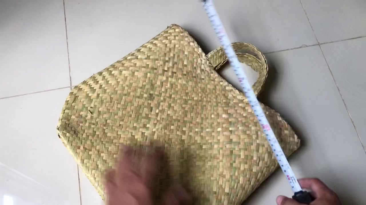 Bakul Anyaman Purun Tradisional Kalimantan - size L - YouTube