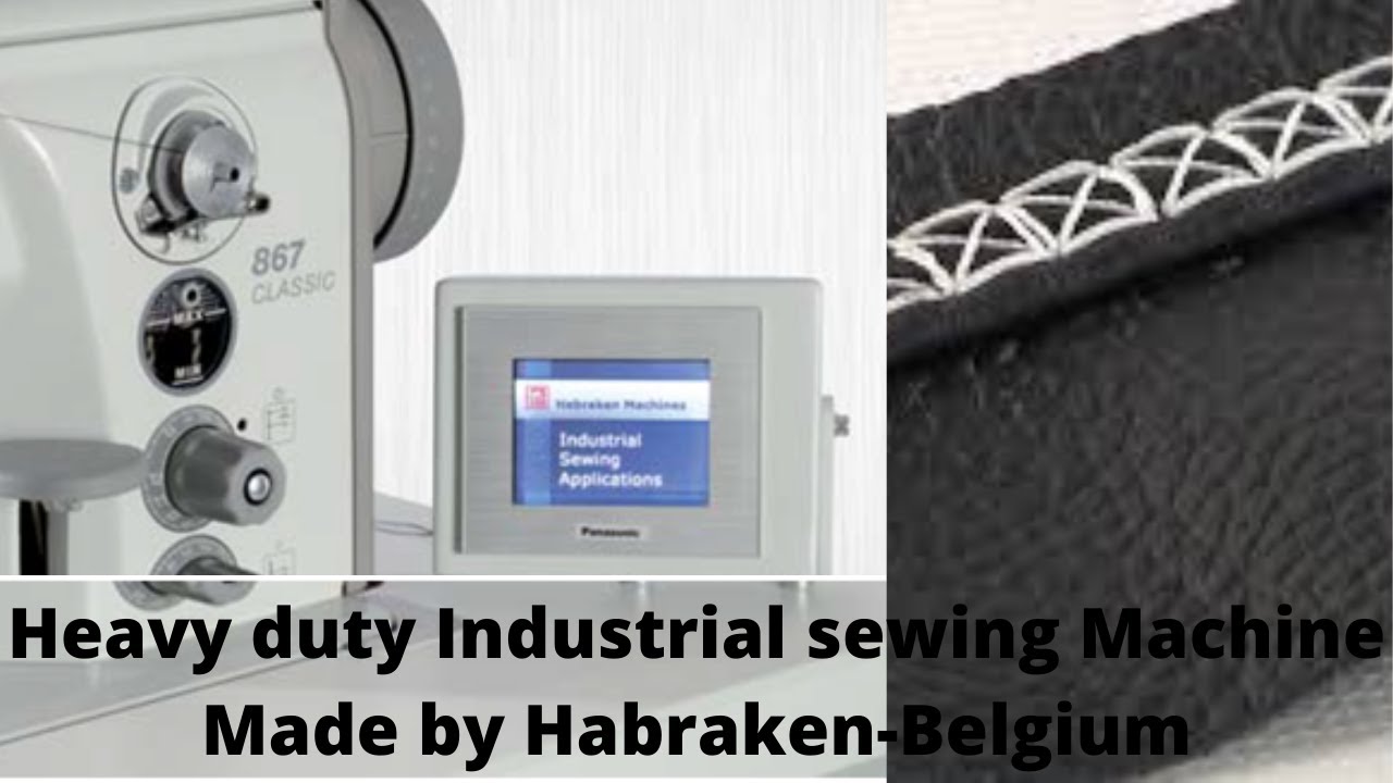 Heavy duty Industrial sewing Machine. Made by Habraken Machines Belgium ...
