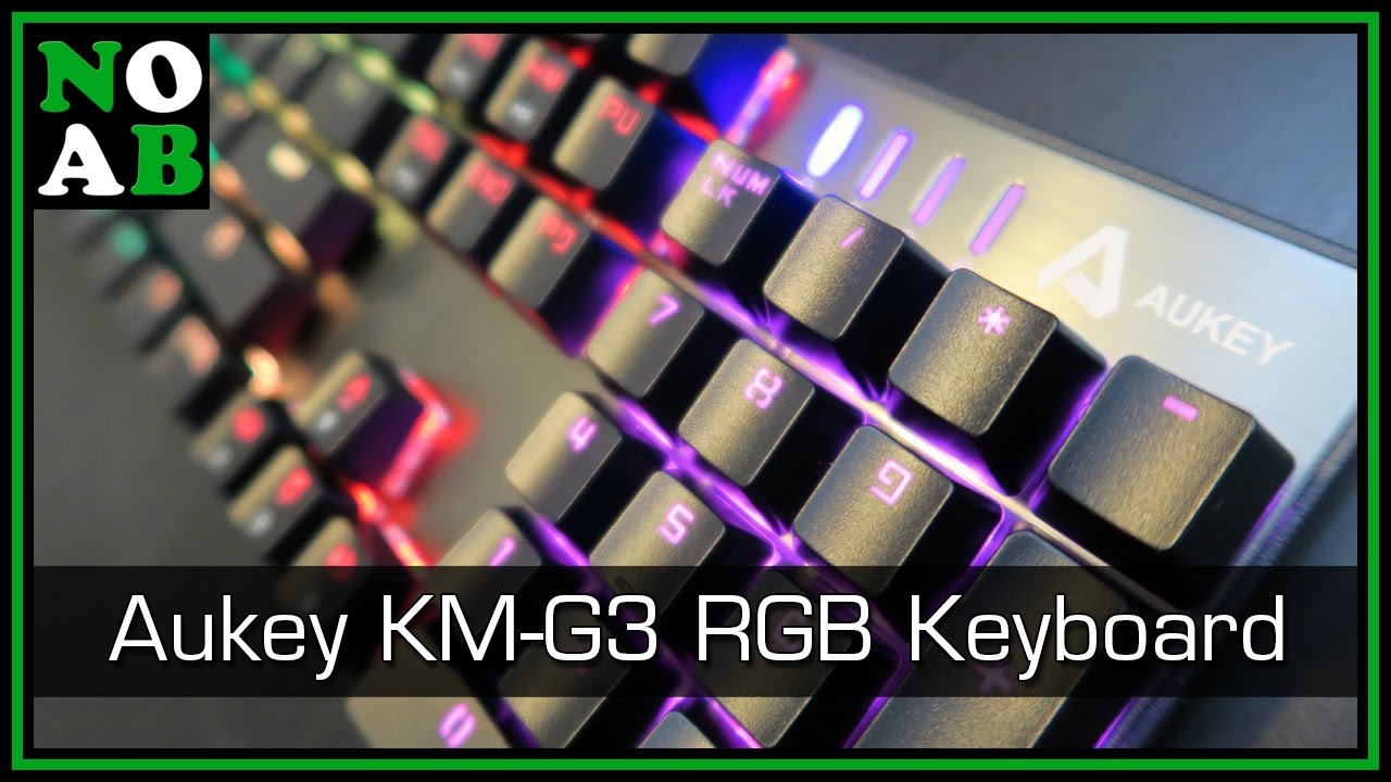 Aukey KM-G3 RGB Mechanical Keyboard Review (Brushed Metal, Slim ...