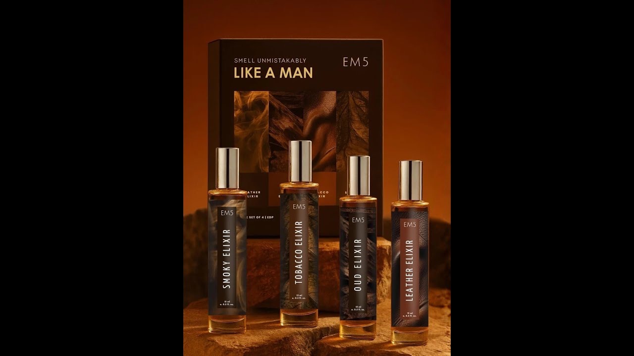 The EM5 Men Elixir Collection (Set of Smoky Elixir, Oud Elixir, Leather ...