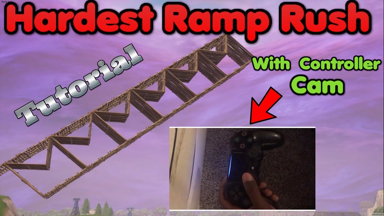 The Hardest Ramp Rush Done With a Controller (Hand Cam) Fortnite - YouTube