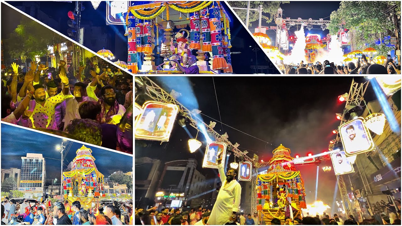 RRR Youth Association Ganesh Aagman 2024 ||Himayatnagar cha Raja ...