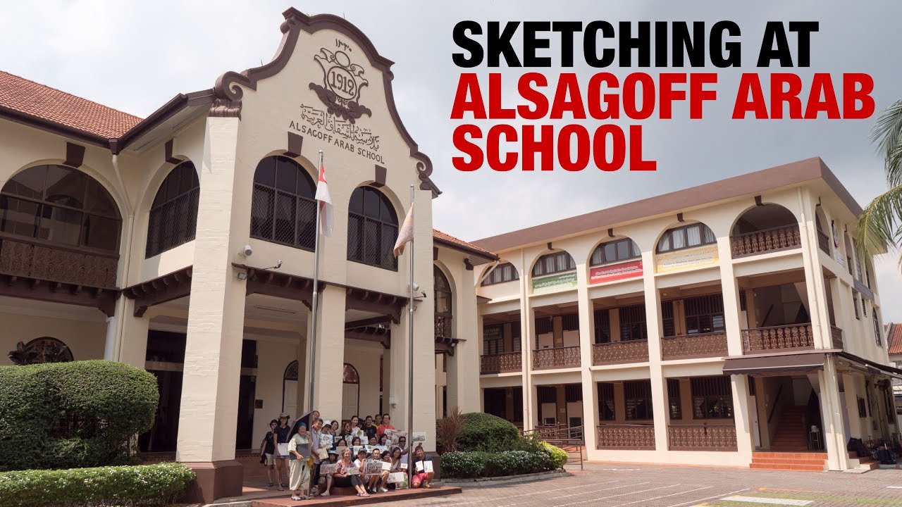 Sketching at Alsagoff Arab School - YouTube