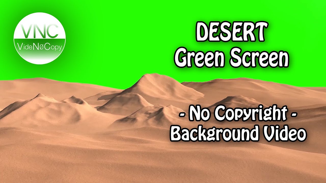 Desert with Green Screen - VideNoCopy No Copyright Background Videos ...