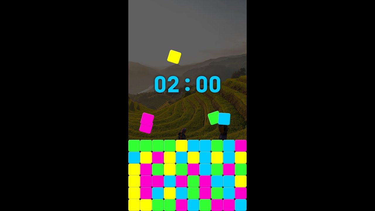 2 Minute Timer ⏳ ASMR Falling Bricks Countdown #193 - YouTube