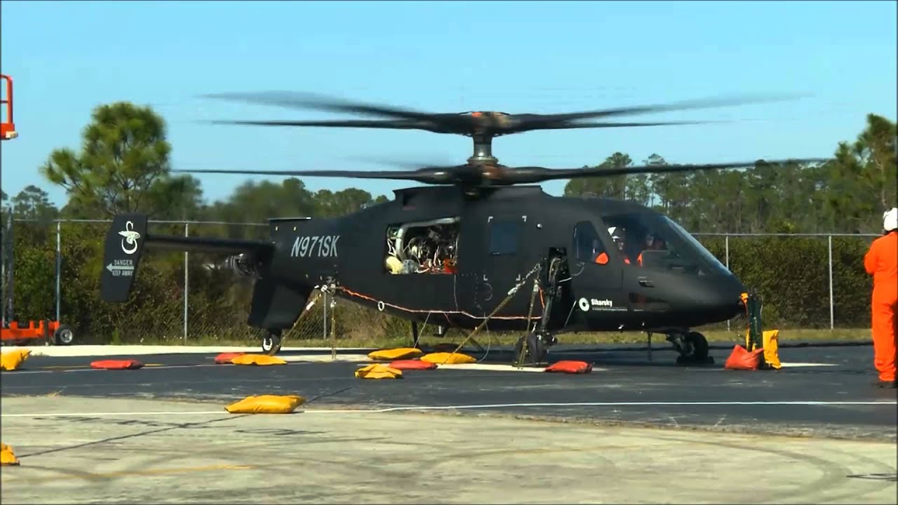 S-97 RAIDER helicopter during test - YouTube