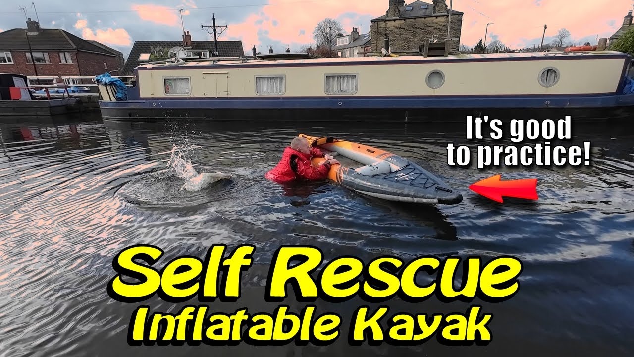 Self Rescue Inflatable Kayak / Re-Entry Test Practice / Aquaglide ...