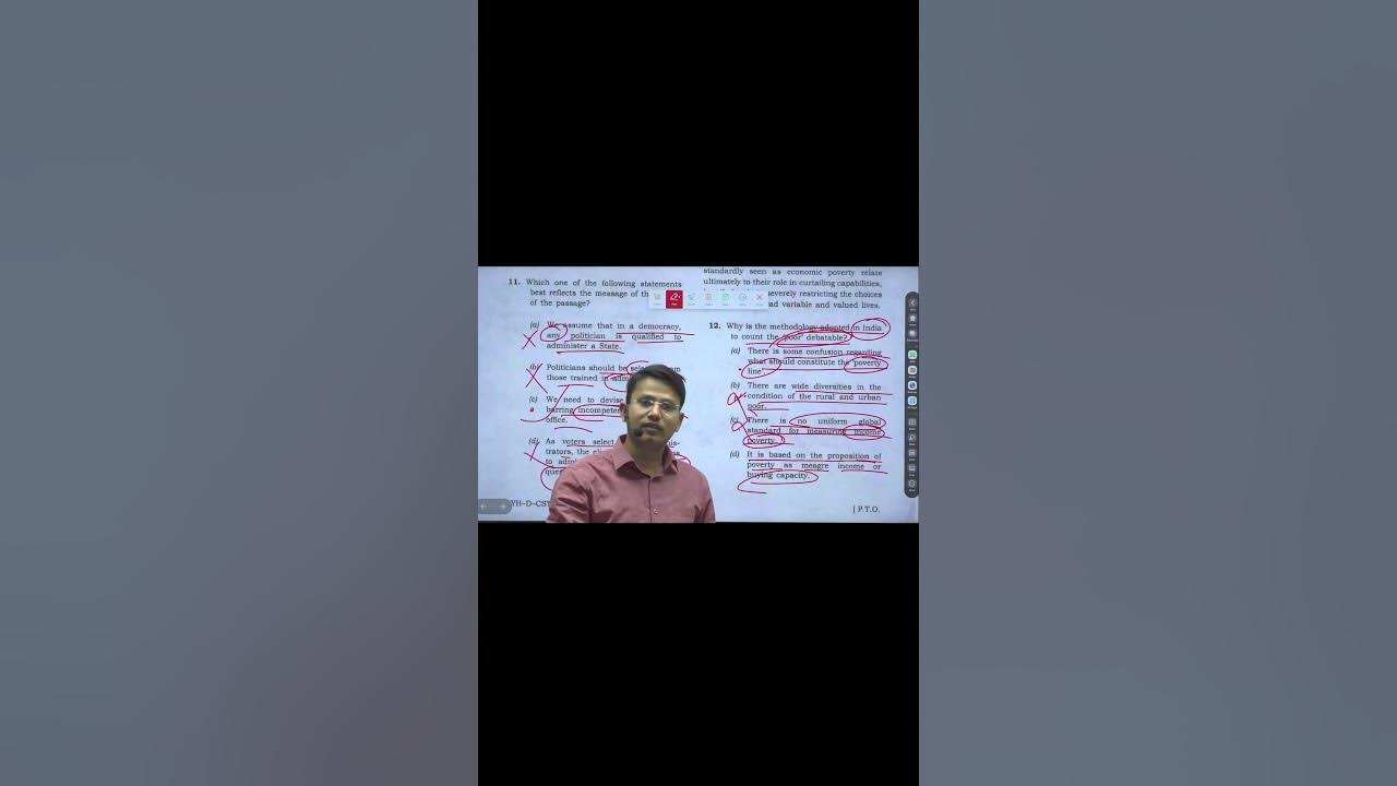 CSAT Comprehension Tricks Part-2 (Solved UPSC CSAT questions without ... CSAT Comprehension Tricks Part-2 (Solved UPSC CSAT questions without ...