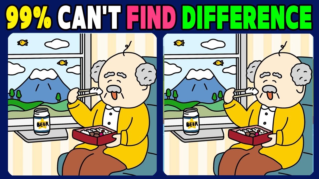 Find the Difference: 99% Of People Can't Find All The Differences 【Spot ...
