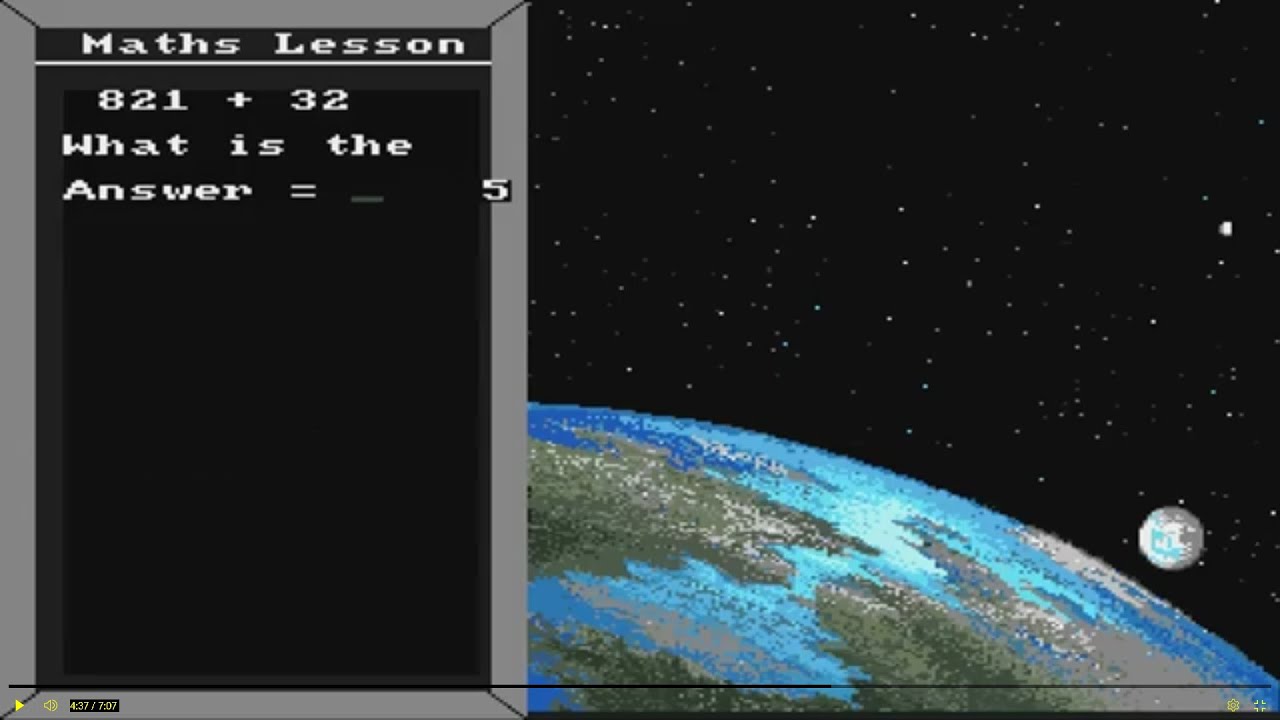 AMIGA Space Maths OCS DISK INCLUDED ALSO Simons Colours 19xx By Graham ...