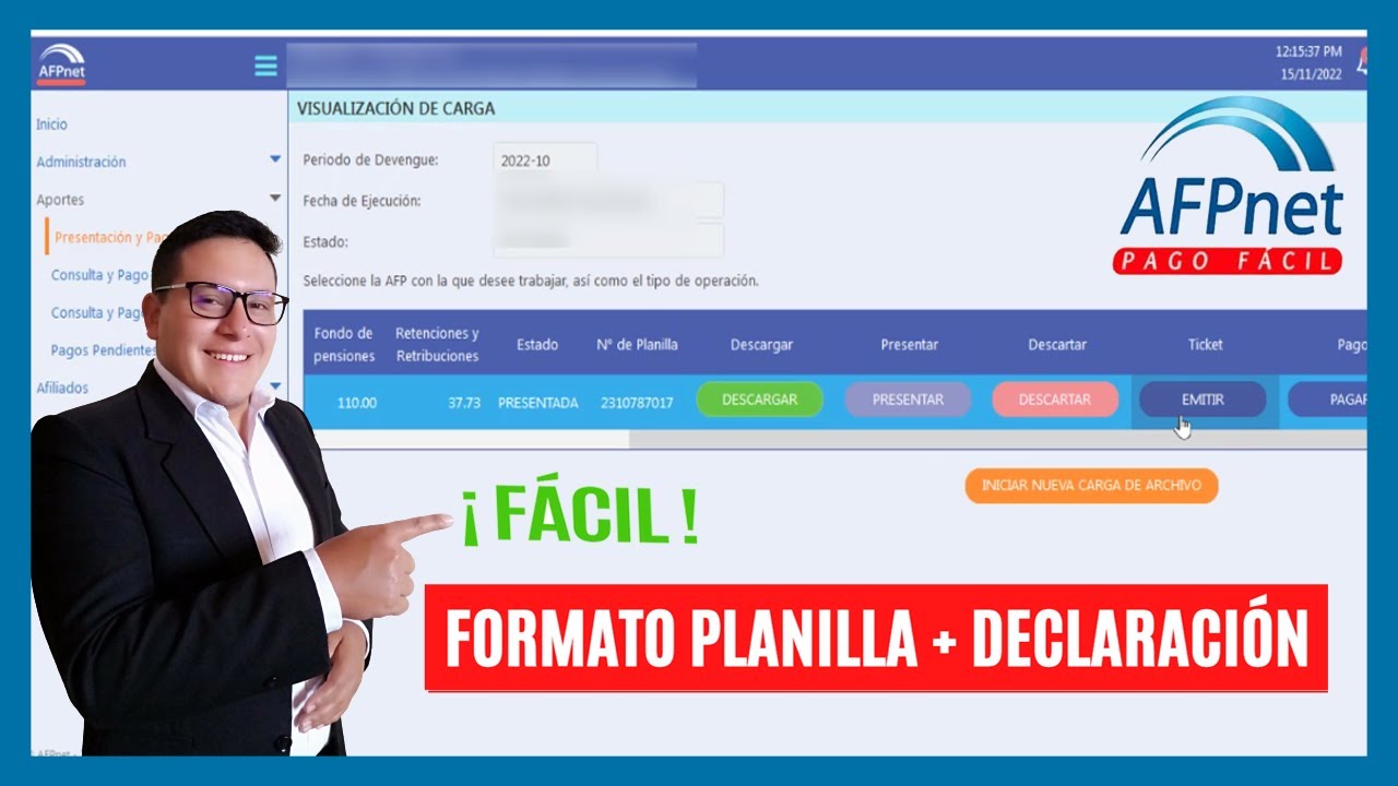 Como declarar Planilla AFPnet 2023 | Registrar y generar Ticket de pago ...