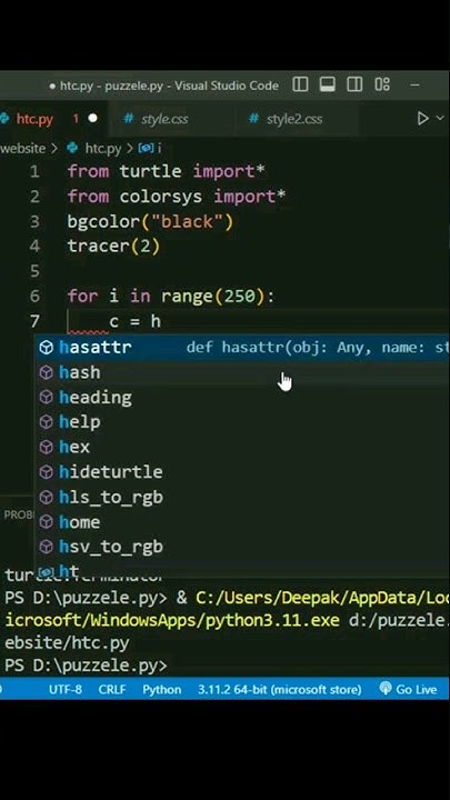 Wonderful graphics design by python |python for beginners | # ...