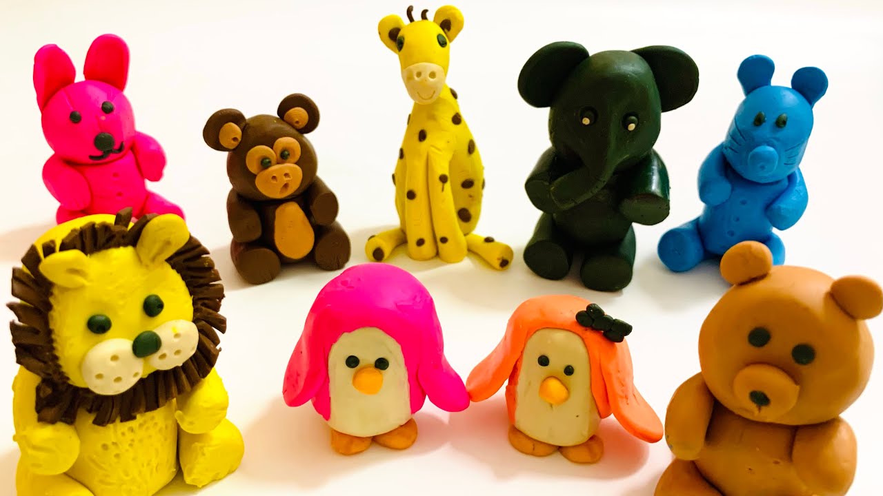 DIY How To Make Realistic Miniature Animals Using Clay - YouTube