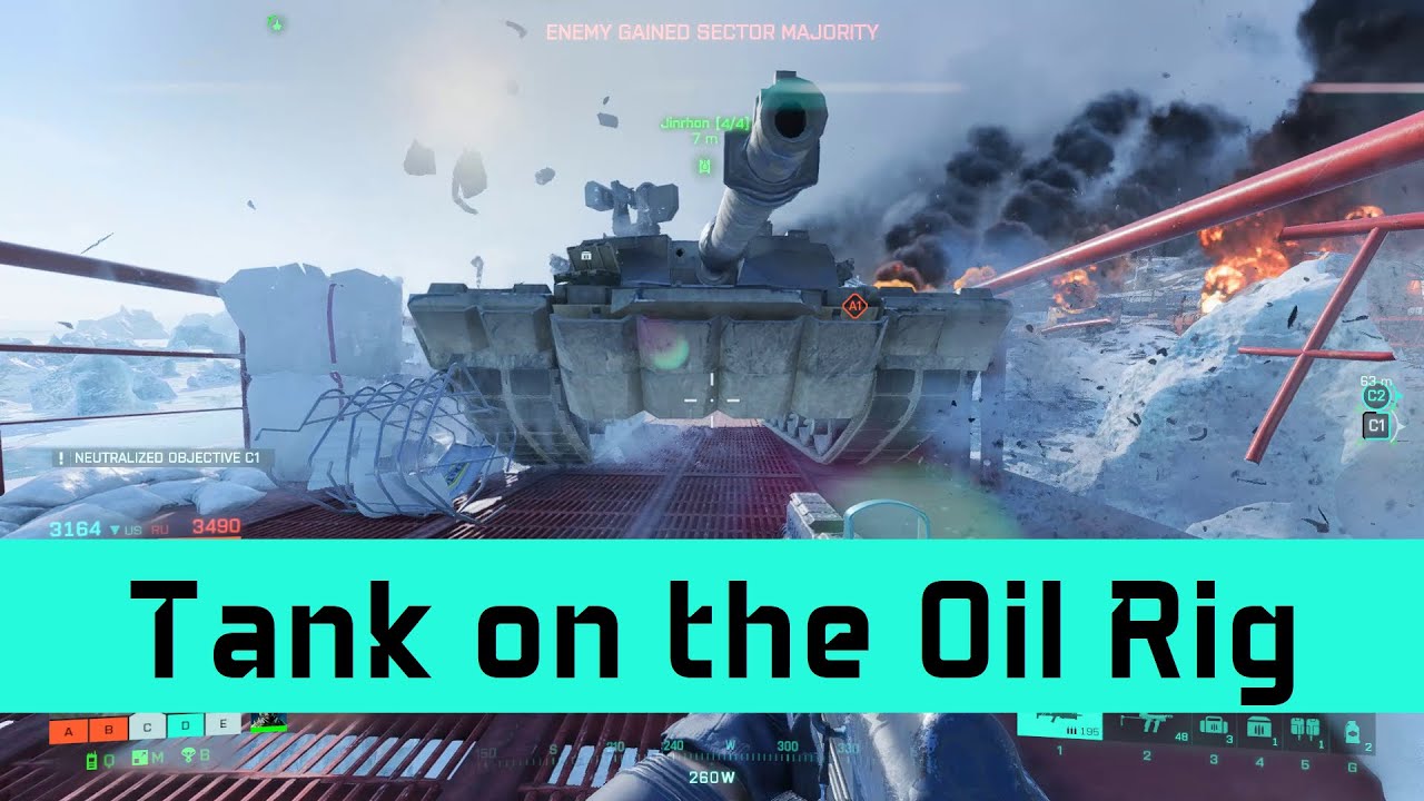 Tank on the Oil Rig Breakaway Map - Battlefield 2042 Update 3.2 - 4K ...
