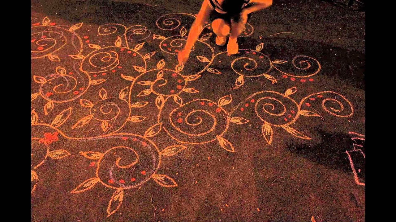 Sidewalk Chalk Time Lapse - YouTube