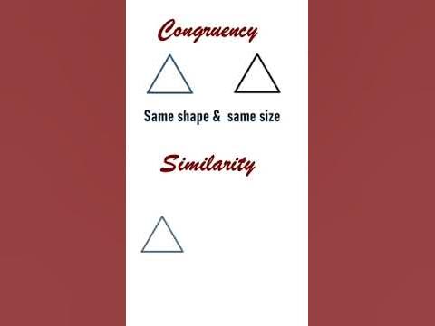 Basic Concept of Congruency and Similarity - YouTube