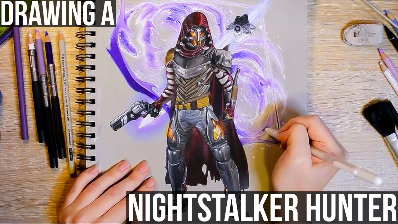 Drawing a Nightstalker Hunter | DESTINY GAME - YouTube
