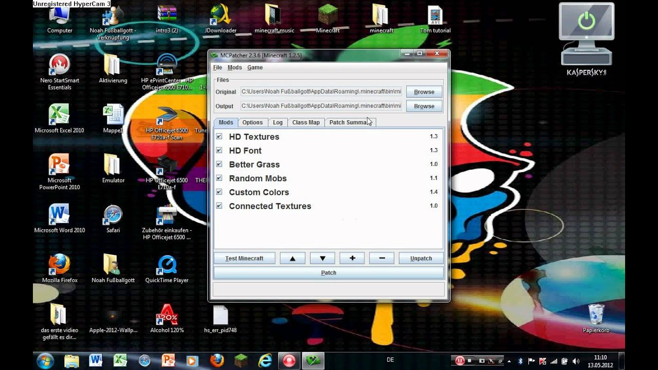 Mc Patcher 1.2.5 minecraft tutorial - YouTube