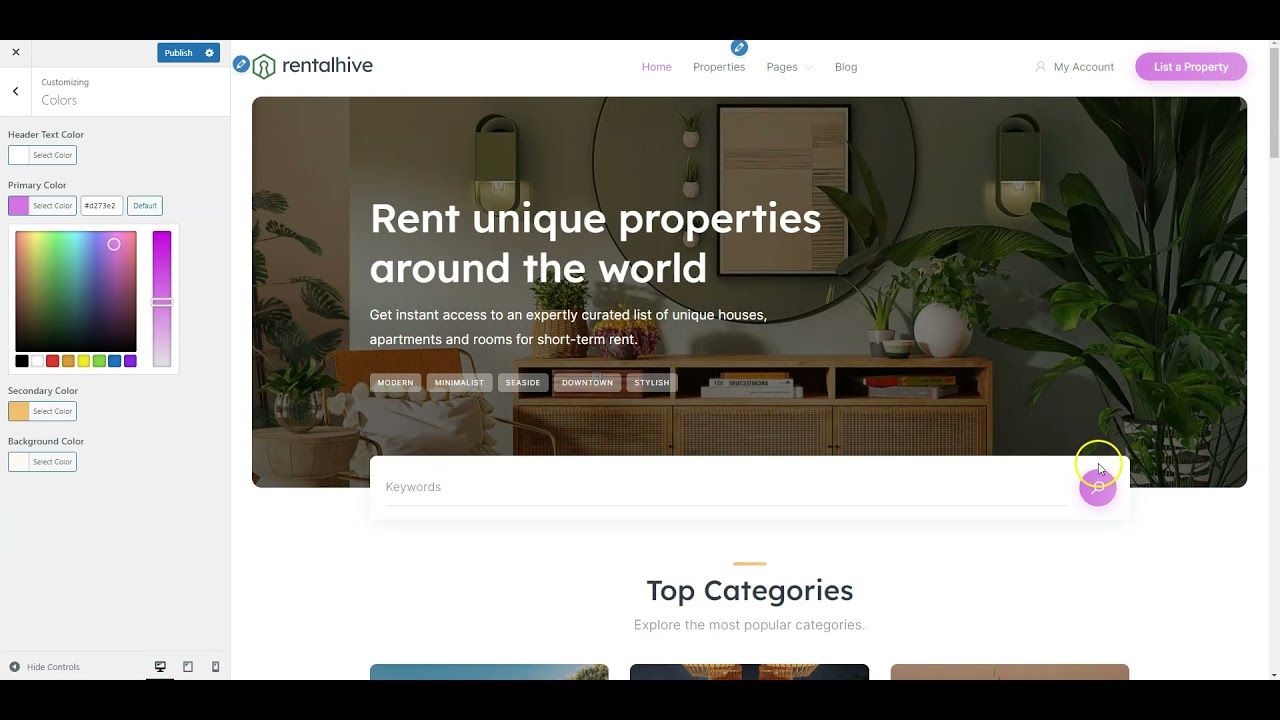 Customizing styles | RentalHive Docs - YouTube