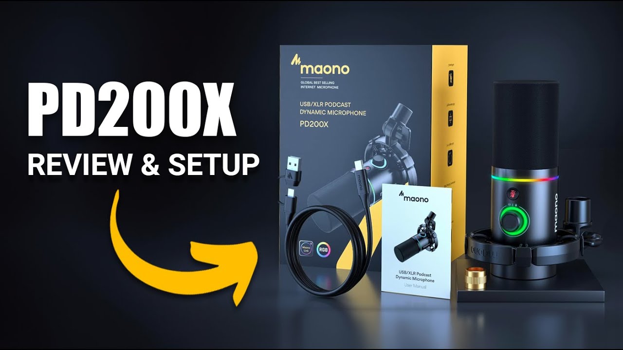 🎙️ Maono PD200X USB/XLR Dynamic Microphone: In-Depth Review and Setup ...