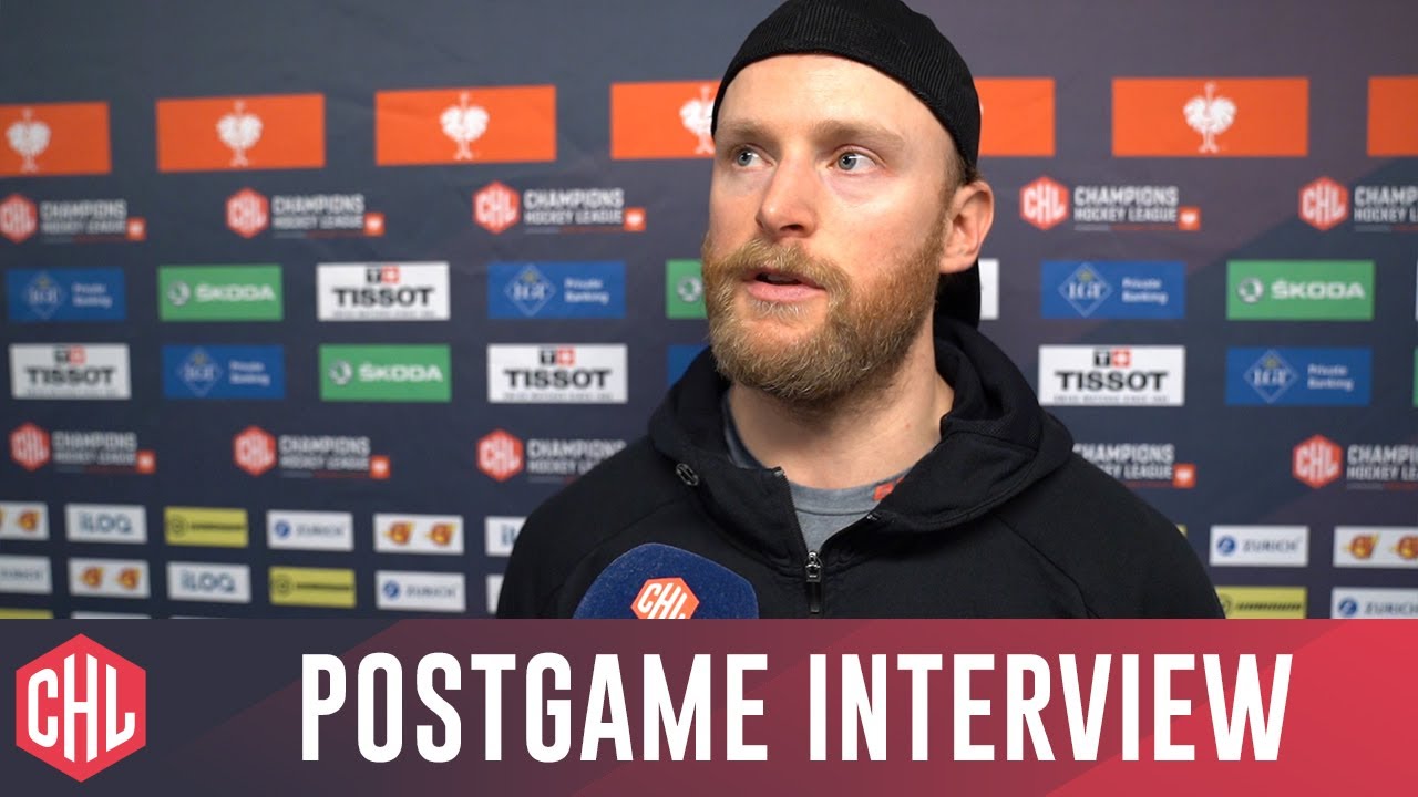 Frölunda's Karl Stollery after Semi-Finals first leg loss - YouTube