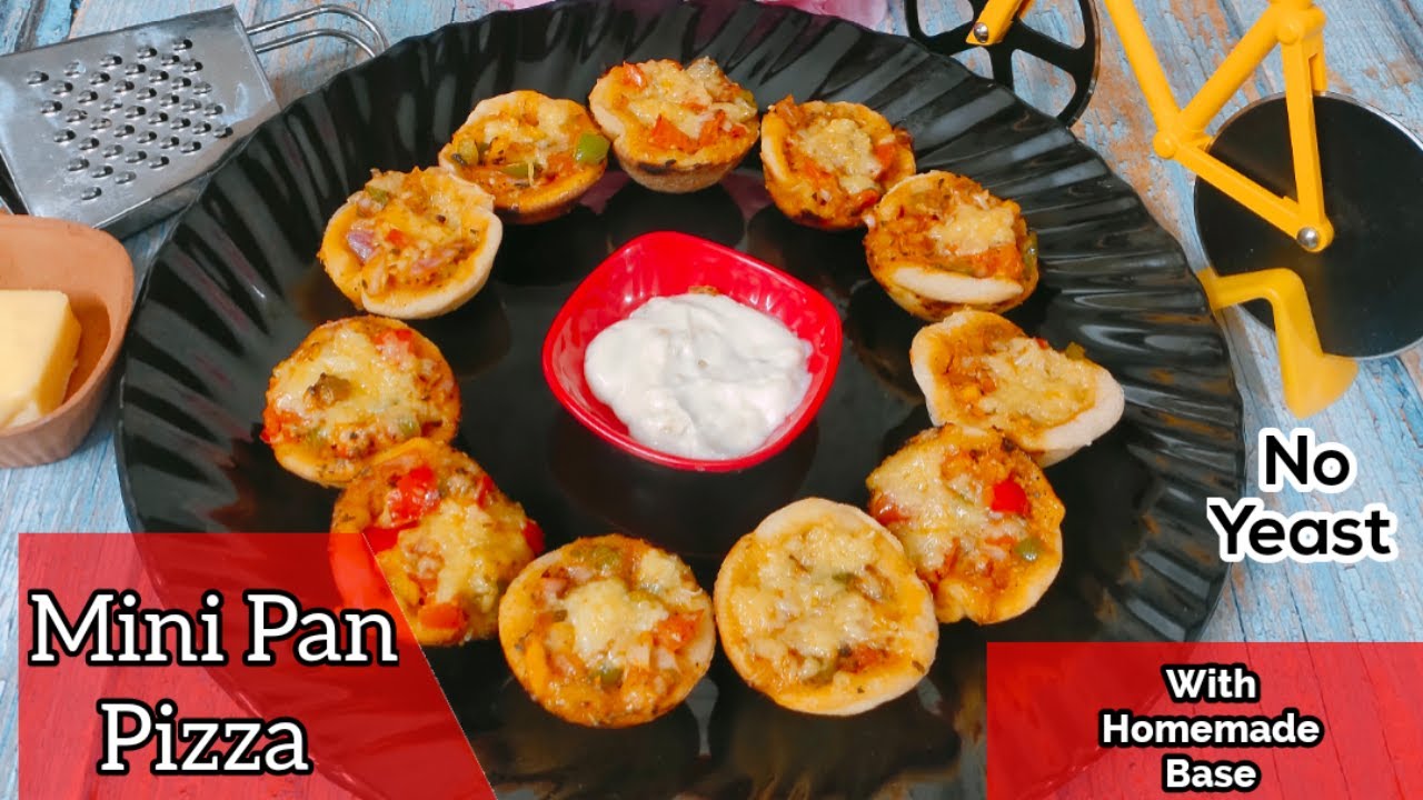 Mini Pan Pizza In Appe Pan | No Yeast | Pan Pizza Recipe Without Oven ...