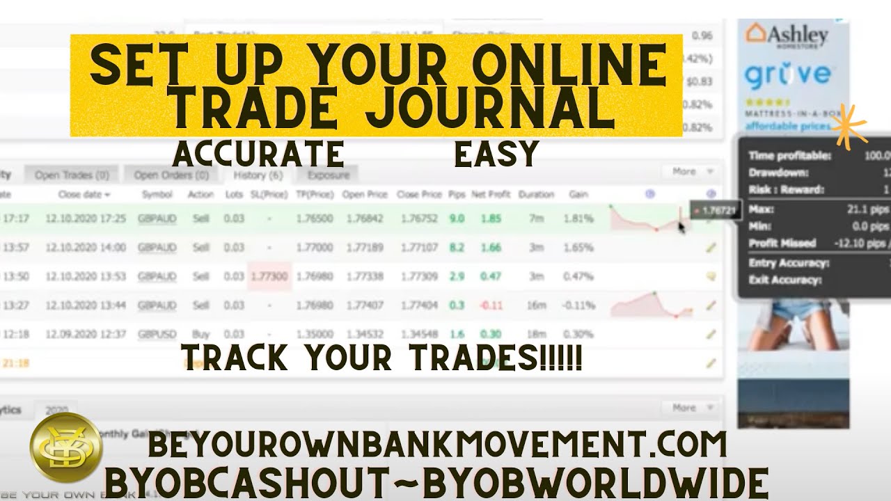 Online Trade Journal ~ Connecting Your Trade Account to Myfxbook ~ BYOB ...