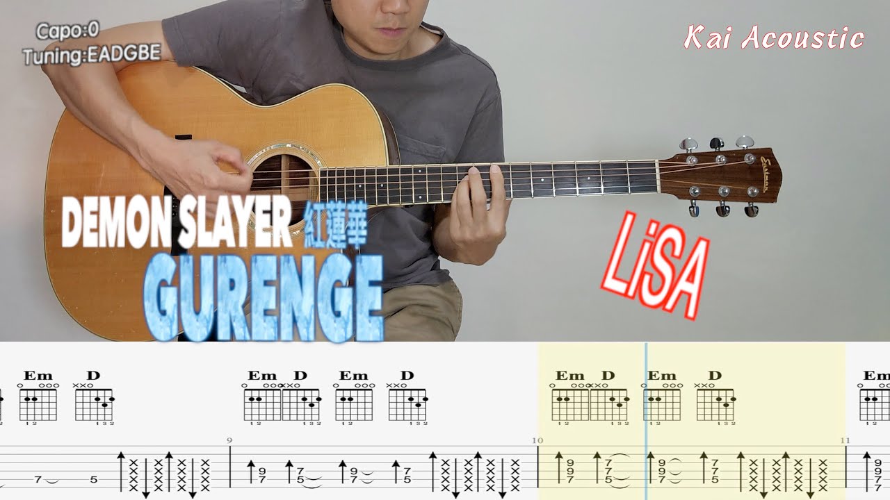 Gurenge紅蓮華(LiSA) | Demon Slayer | Fingerstyle Guitar - YouTube