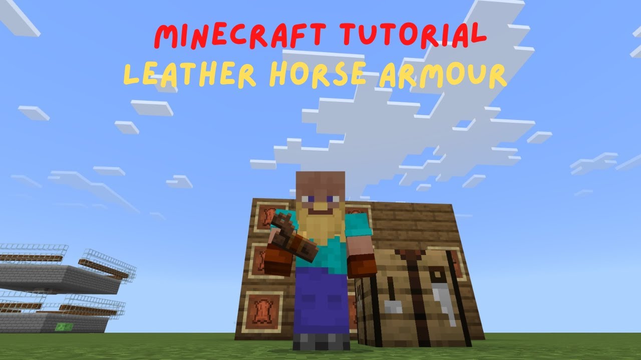 How to Make Leather Horse Armour ( Minecraft Tutorial) - YouTube