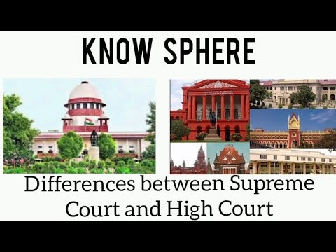 Difference between Supreme Court and High Court - YouTube