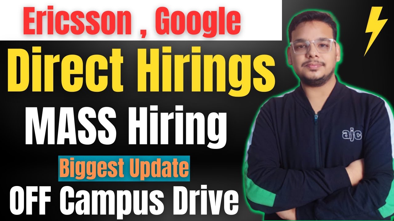 Biggest Hiring Update | OFF Campus Drive For 2024 , 2023 , 2022 , 2021 ...