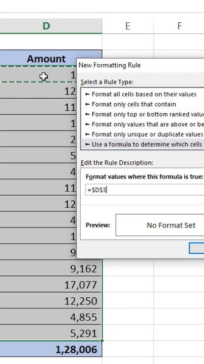 Highlight Entire Data Row using Conditional Formatting #ytshorts #shorts #exceltutorial - YouTube