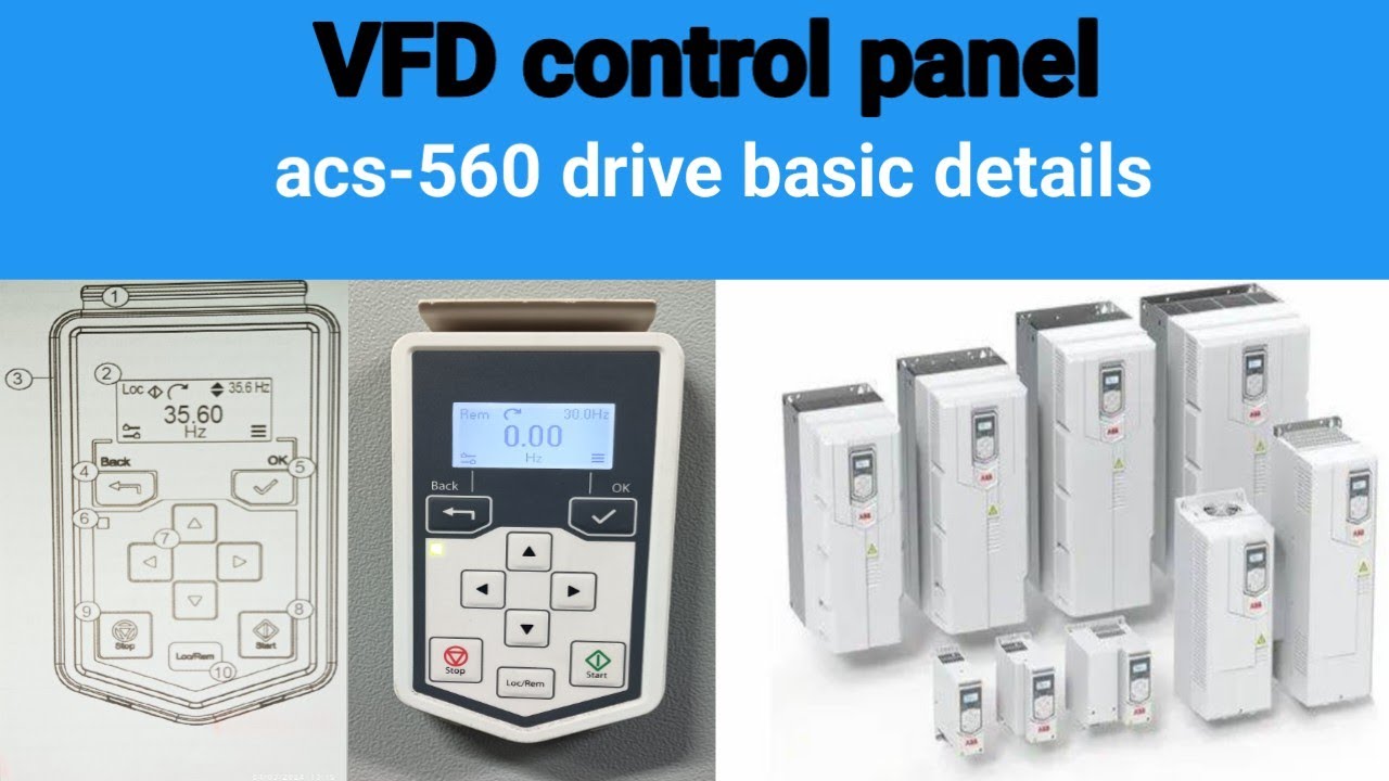 ABB ACS560 connection and parameter setting - YouTube