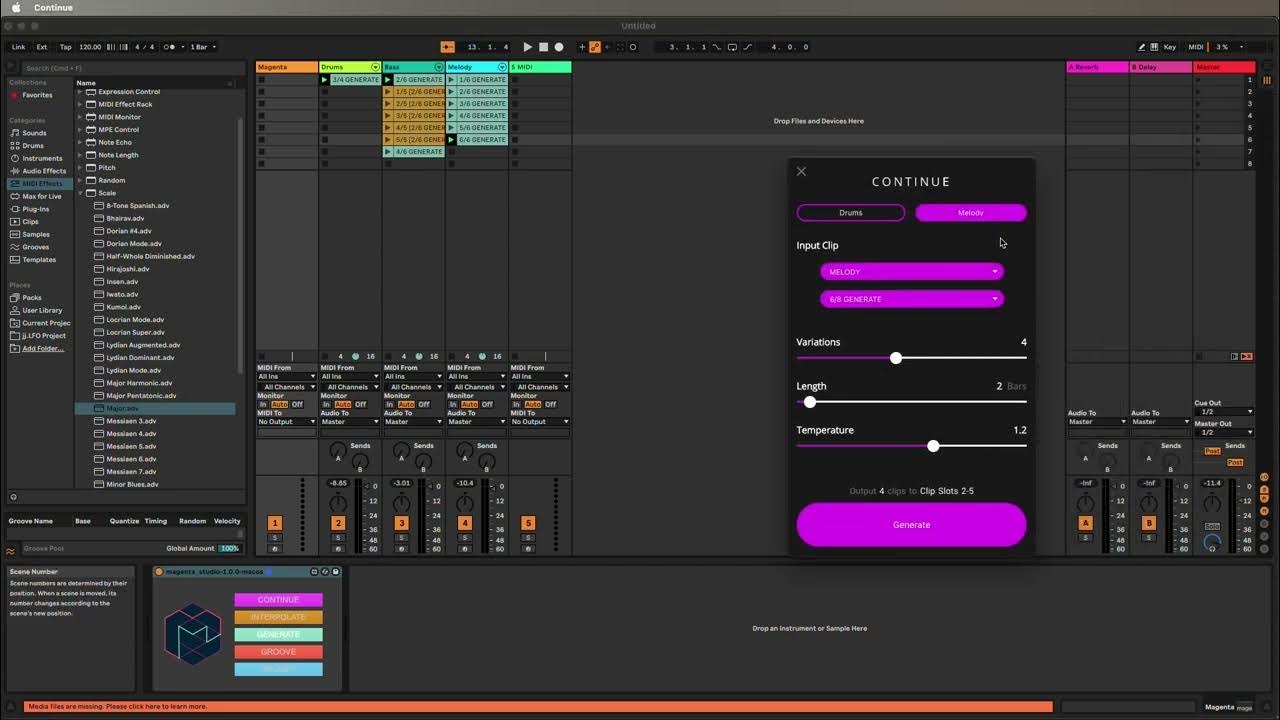 Generative AI Music in Ableton Live using Magenta Studio - YouTube