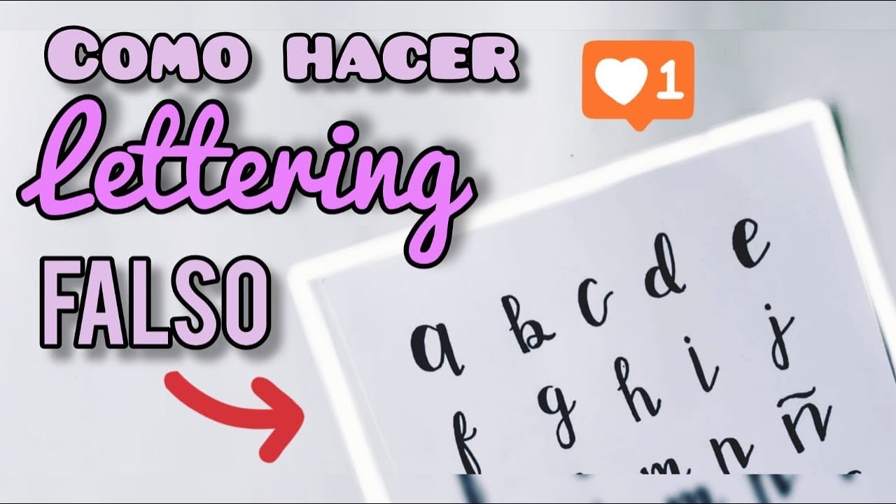 COMO HACER LETTERING FALSO | DRAWING ART - YouTube