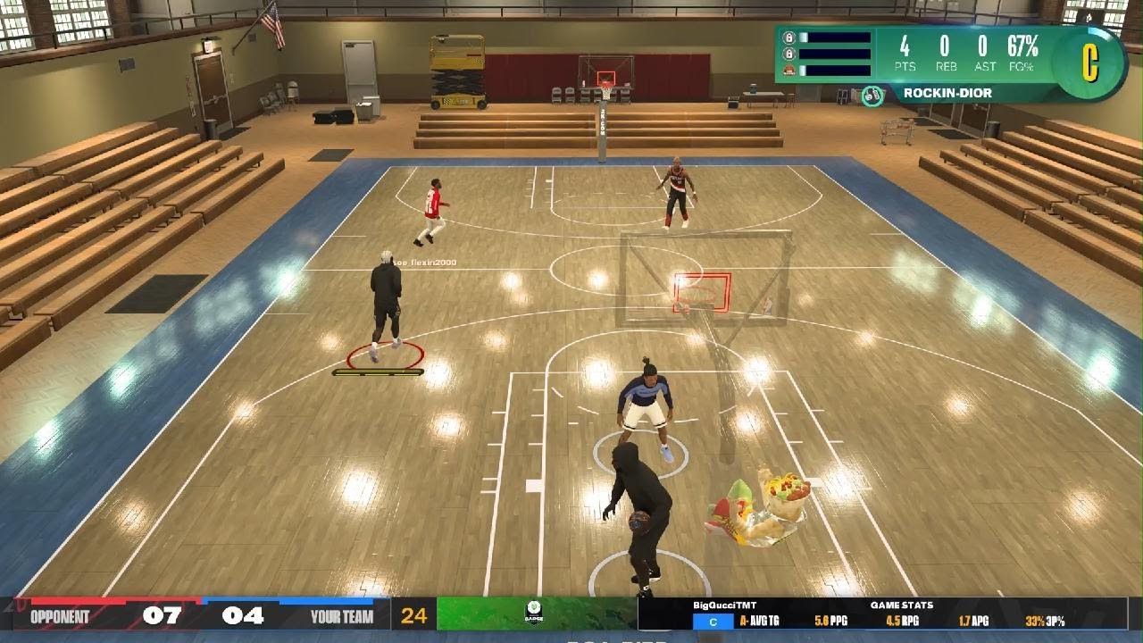NBA 2K25 current gen first 3v3 walk on vid - YouTube