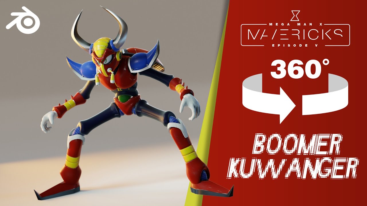 3D Boomer Kuwanger - Character 360° View // made in Blender - YouTube