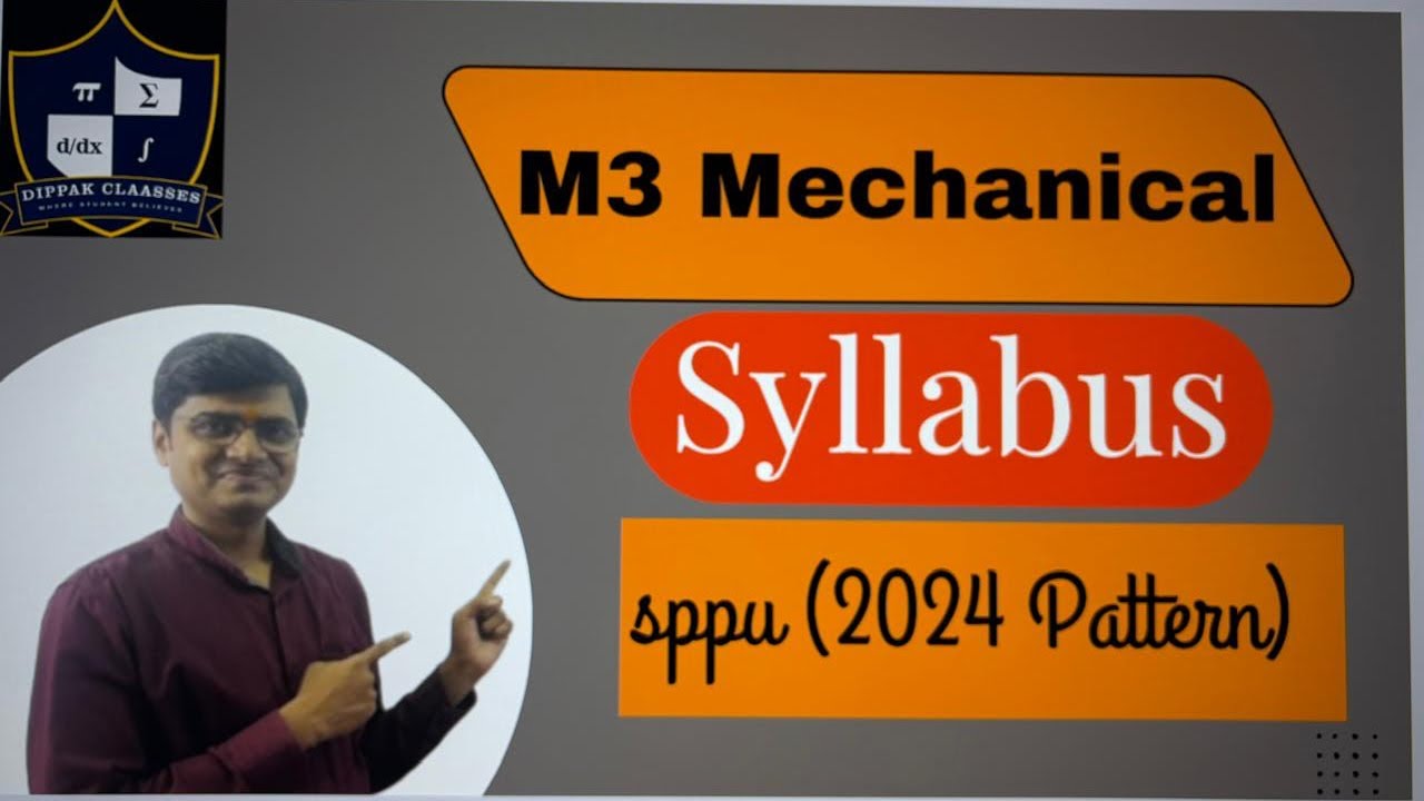 SPPU Second Year Engineering. M3 Syllabus ( Mechanical Branch). - YouTube